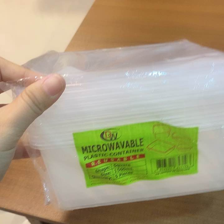 DW Microwavable Plastic Food Container Tupperware (5pcs in 1pack ...