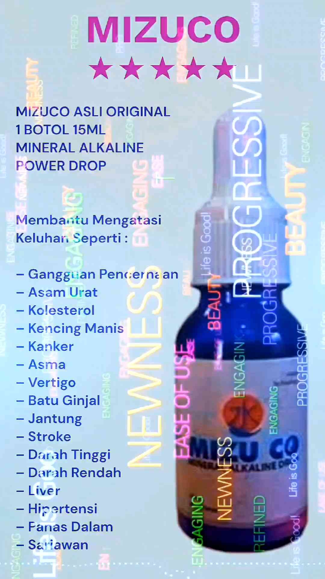 Mizuco Mineral Power Drop 1 Botol Isi 15ml Original | Lazada Indonesia