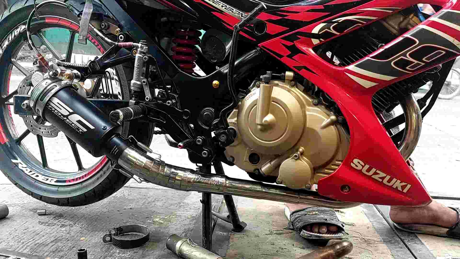 [RAIDER 150 CARB] SC PROJECT FULL SET MUFFLER PIPE w/ BIG ELBOW and ...