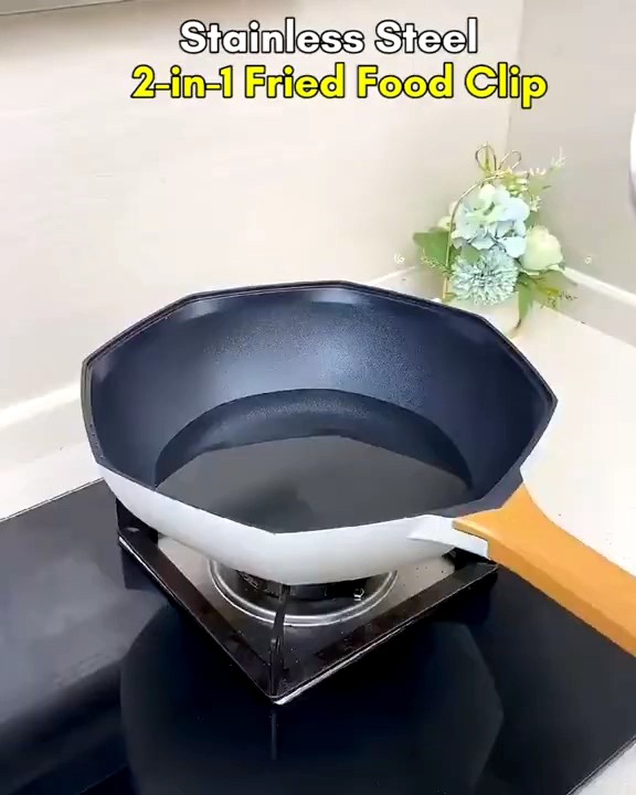 Multi-Functional Fry Tool 2 in 1 Stainless Steel Kitchen Tool with ...