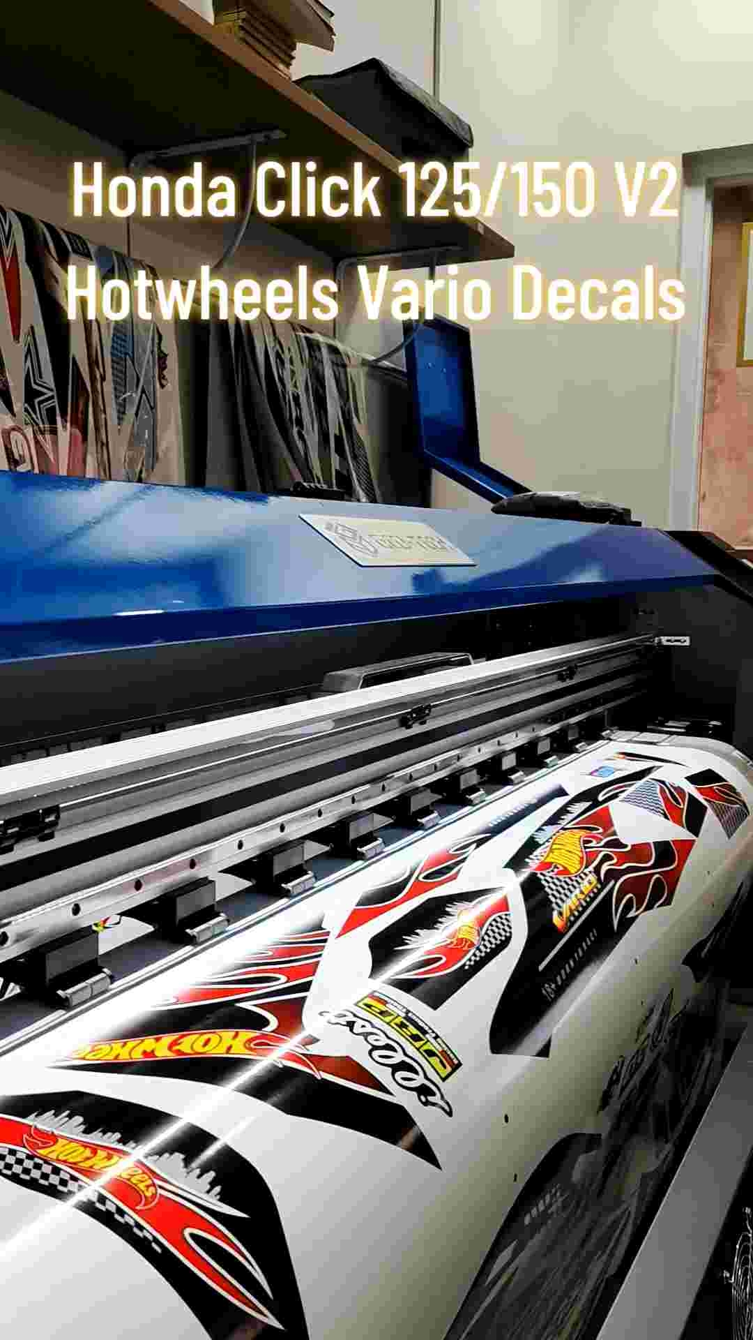 HONDA CLICK 125 / 150 V2 HOTWHEELS VARIO DECALS (LAMINATED, WATERPROOF ...