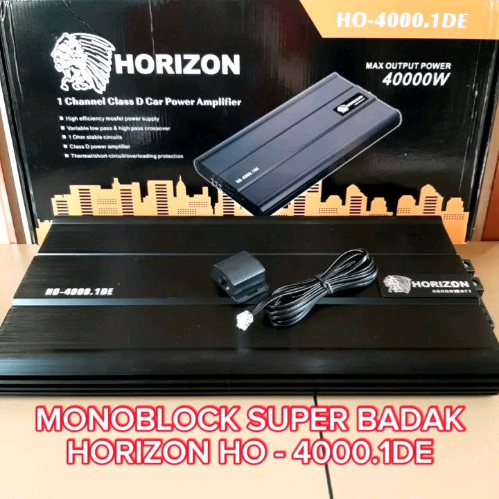MONOBLOK HORIZON HO 4000.1DE POWER AMPLIFIER MONOBLOCK HORIZON 4000.1D ...