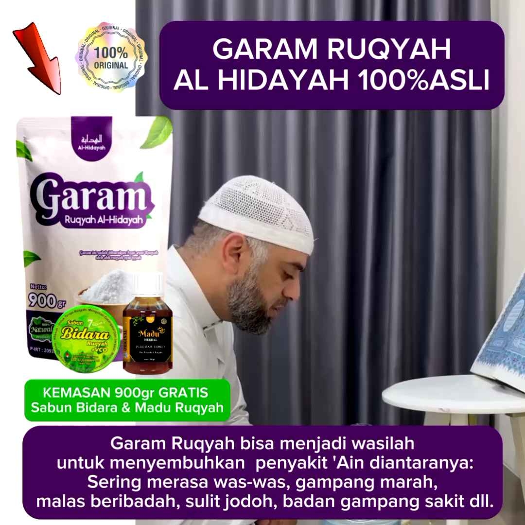 garam ruqyah 3 in 1 syeh ali jaber 100% original kemasan besar 900 gr ...