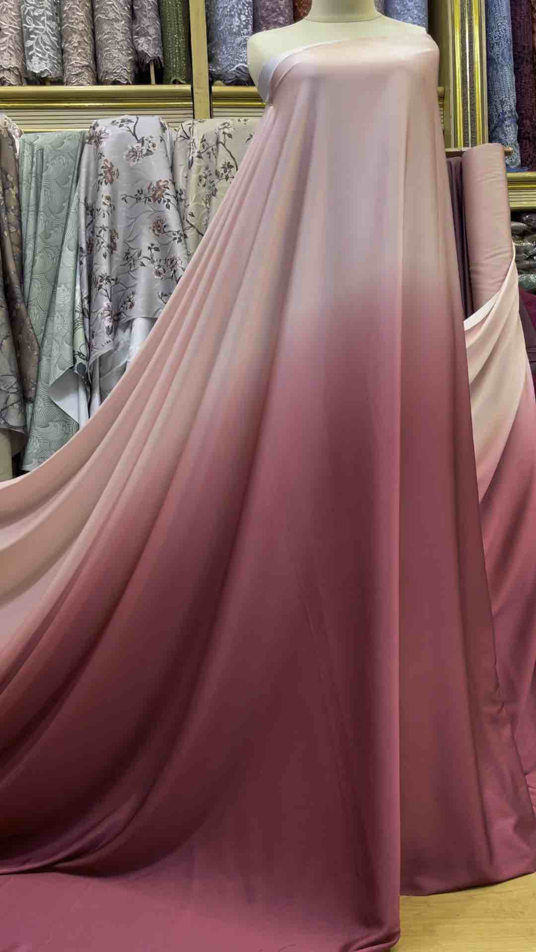 Kain armany gradasi premium warna terbaru/bahan seragam pesta ...