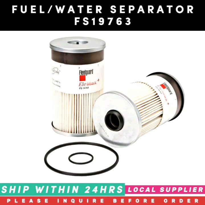 FS19763 FLEETGUARD FUEL WATER SEPARATOR [MUST INQUIRE 1ST, PRE-ORDER ...