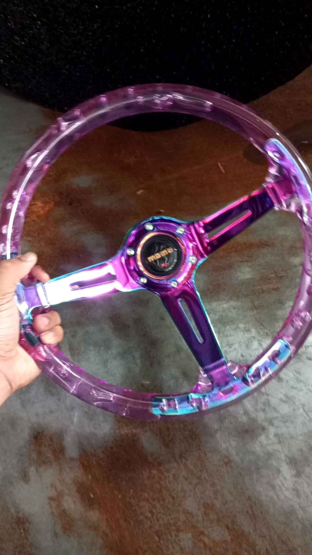 Purple Momo Acrylic Steering Wheel 14" inch High Quality | Lazada PH