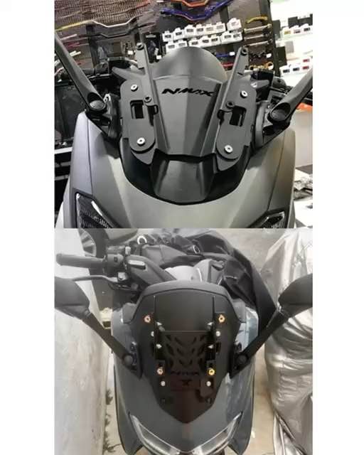 NMAX V1 V2 ADJUSTABLE SIDE MIRROR BRACKET VISOR BRACKET WINDSHIELD | Lazada