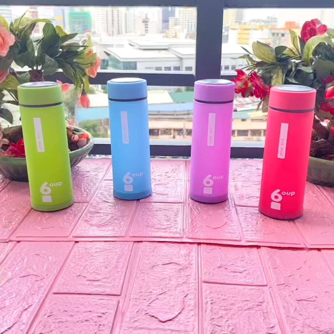 COD Botol Minum Kaca Six Oup 450 ml Beling Cover Plastik 6oup - botol ...