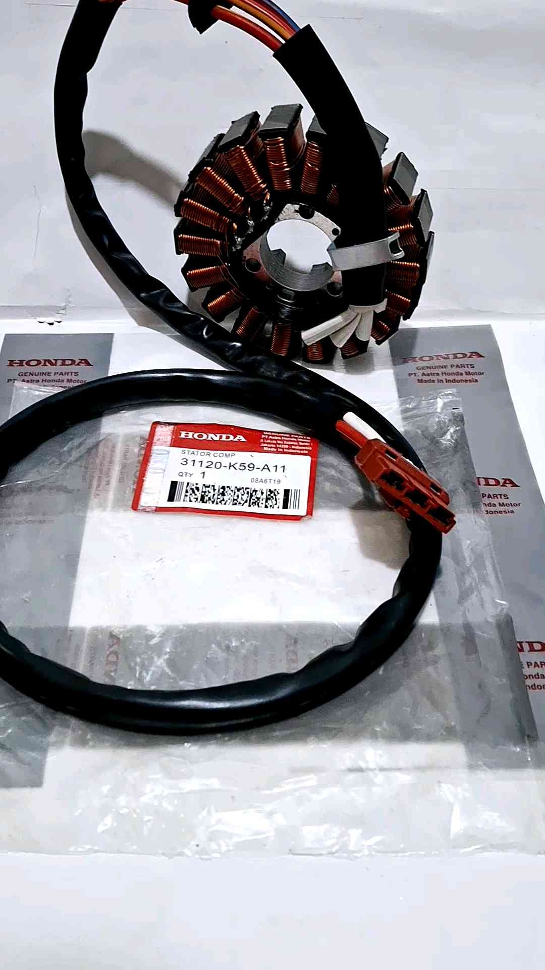 Stator Spull Assy (K59) Original Honda Vario 150 new, PCX 150 pnp K59 ...