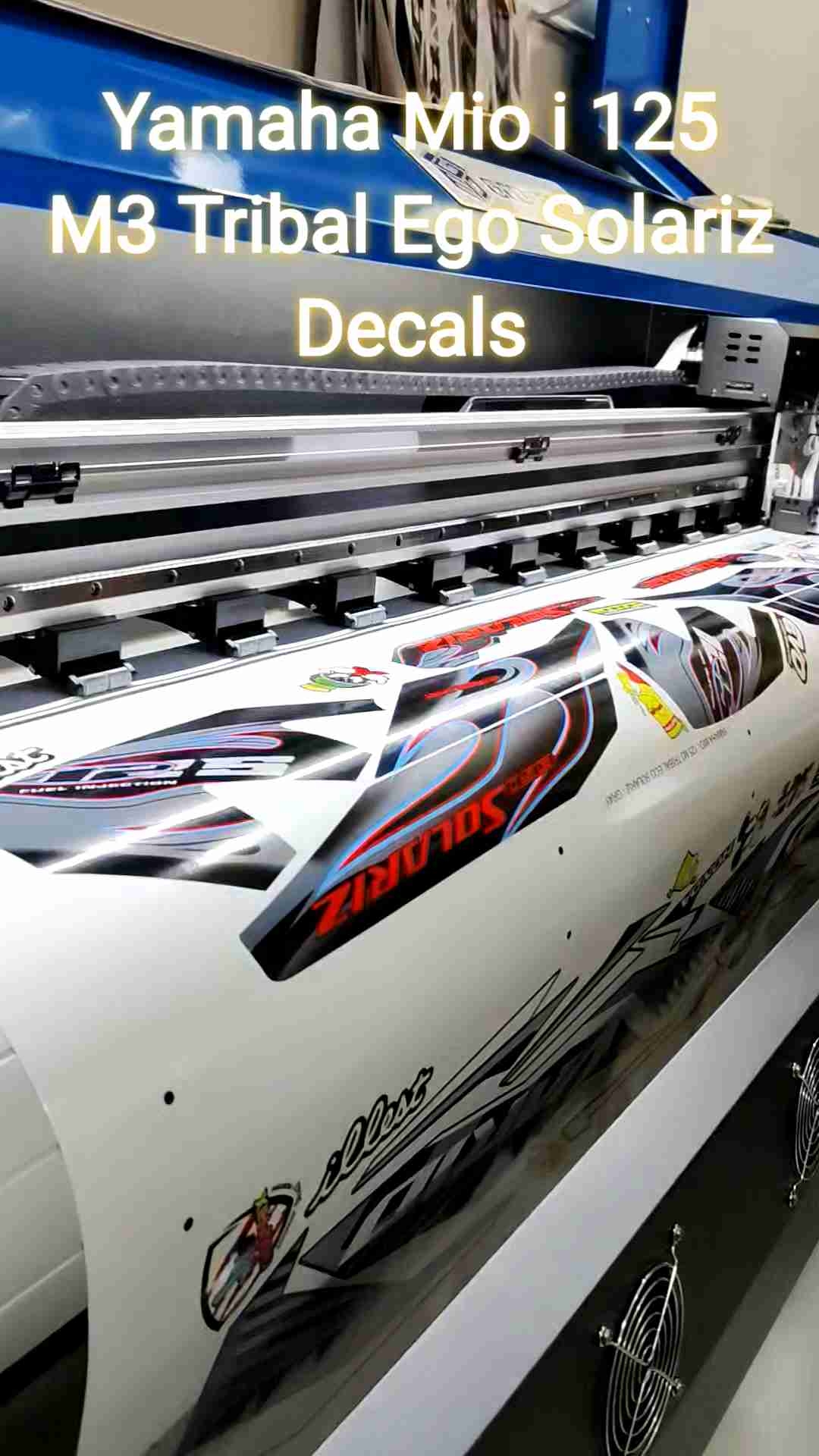 YAMAHA MIO i 125 M3 TRIBAL EGO SOLARIZ DECALS (WATERPROOF, LAMINATED ...