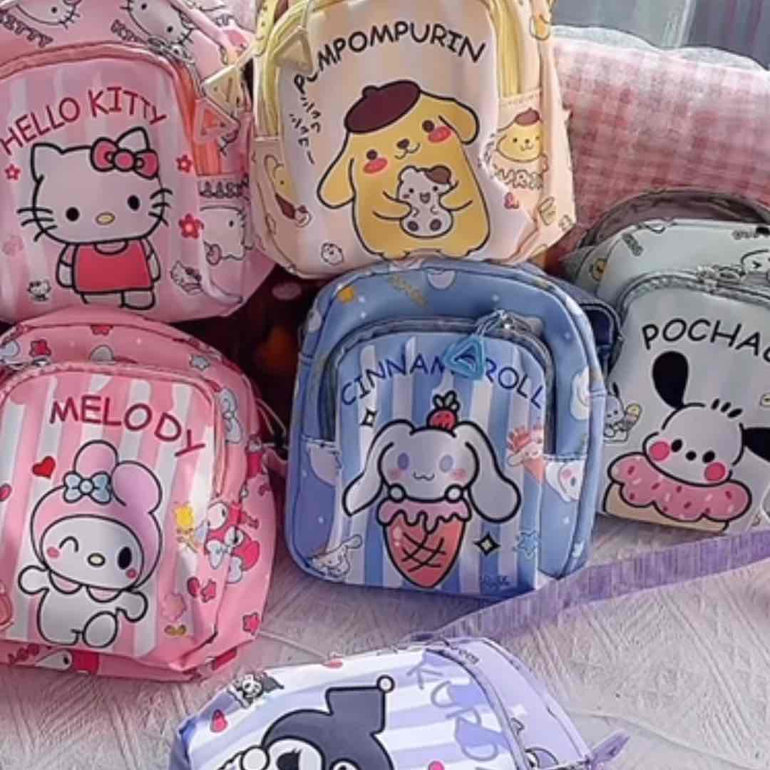 B&B Kuromi Bag Children Mini Bag Sling Bag Sanrio Crossbody Beg Budak ...