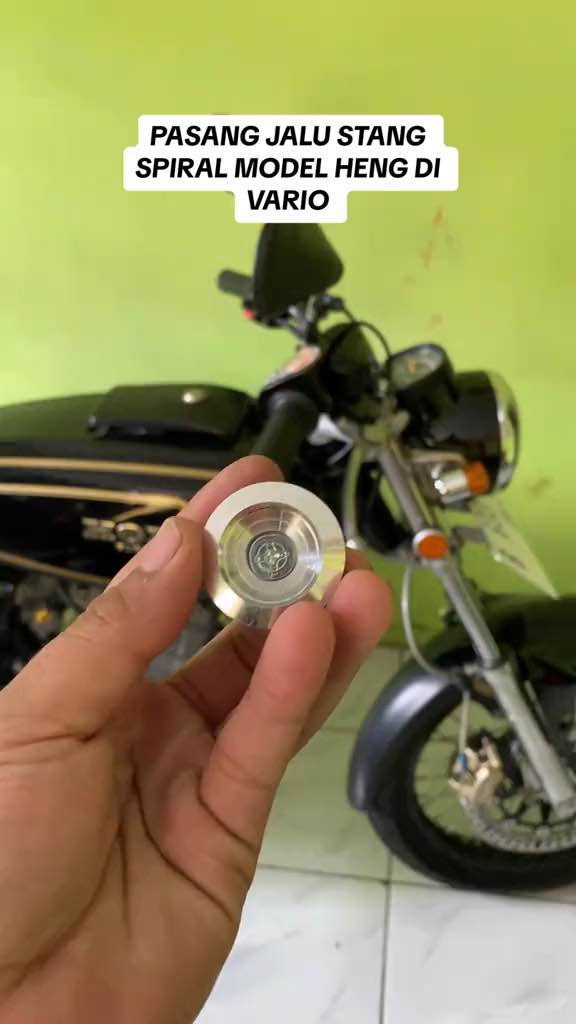 JALU STANG SPIRAL MODEL HENG CHROME UNIVERSAL SEMUA MOTOR JALU STANG ...