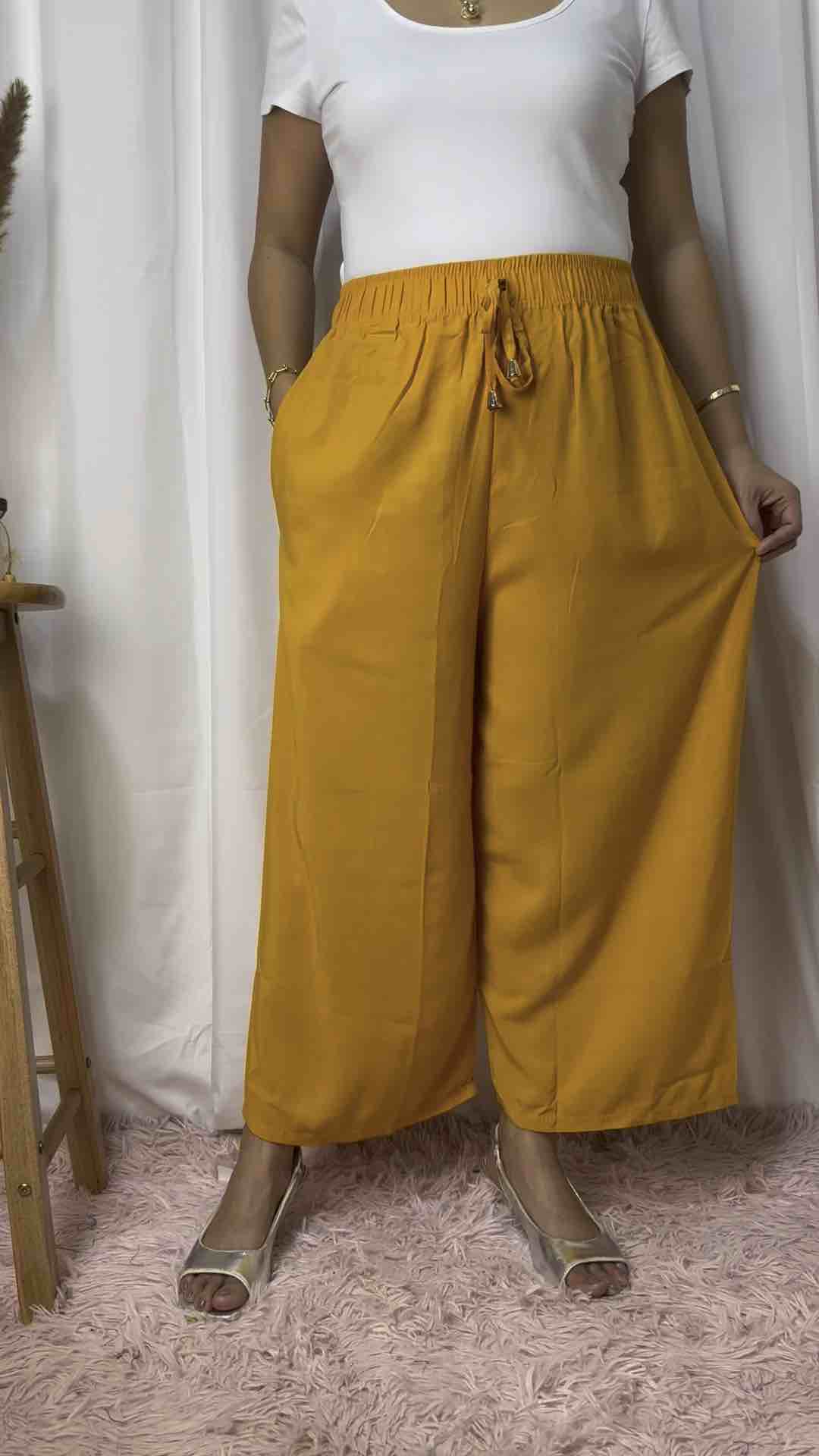 PLUS SIZE CHALLIS SQUARE PANTS WITH ONE POCKET AND BELLS | Lazada PH