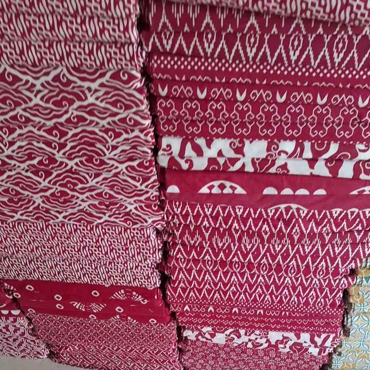 Kain batik Merah putih / kain merah putih HUT RI/ Batik Merah Putih ...